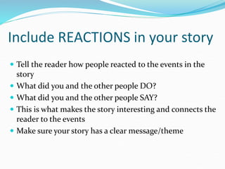 the-elements-of-personal-narrative.ppt