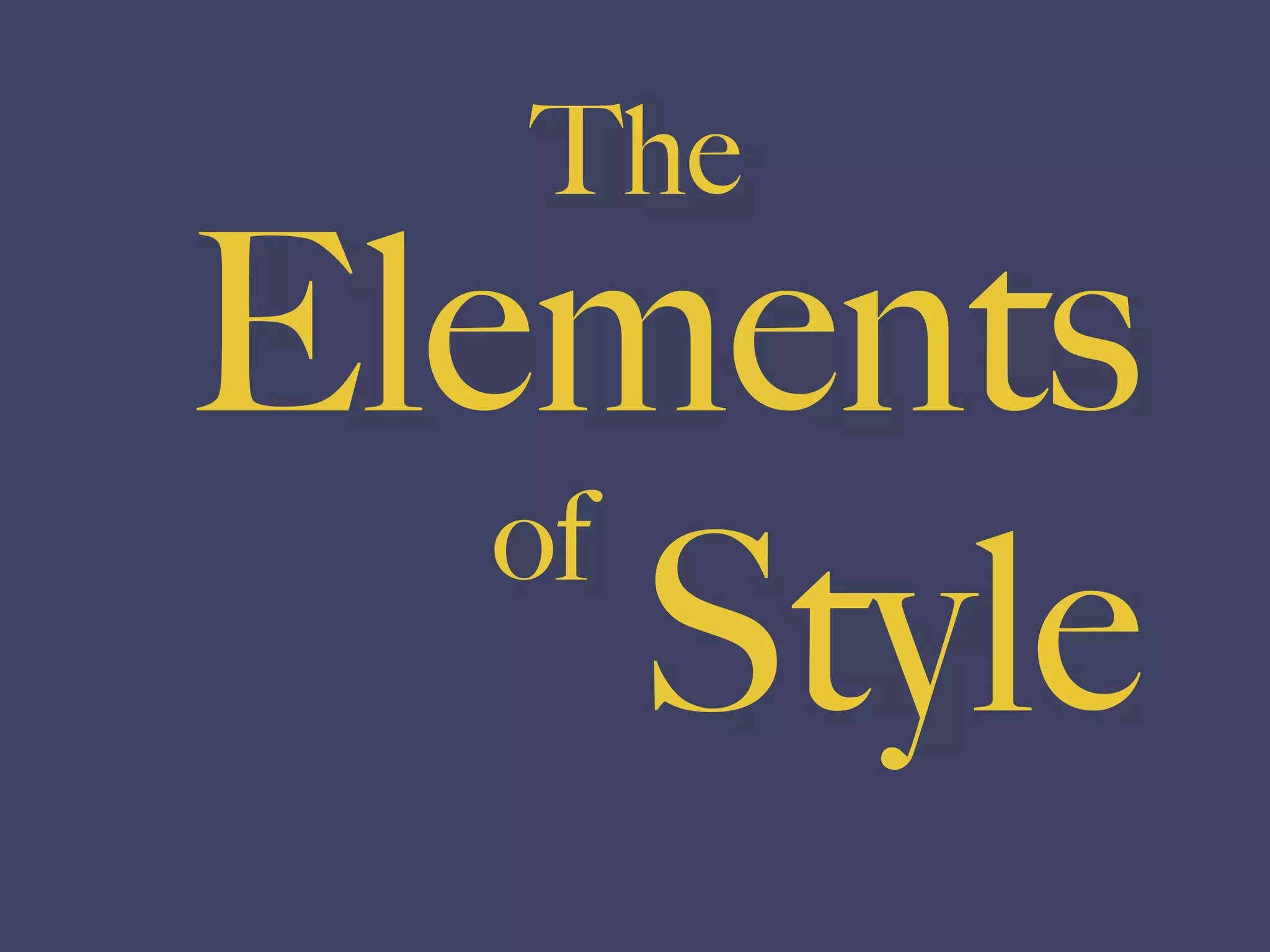 The Elements of Style | PPT