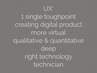 The elements of UX | PPT