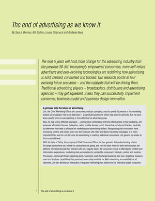 The end of advertising as we know it | PPT