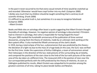 The End Of The Einstein Astrology Supporter Hoax | PPT