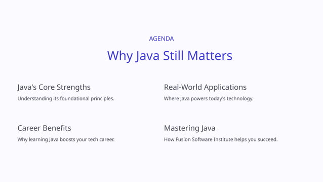 Understanding the Importance of Java in Software Development | PPTX