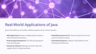 Understanding the Importance of Java in Software Development | PPTX
