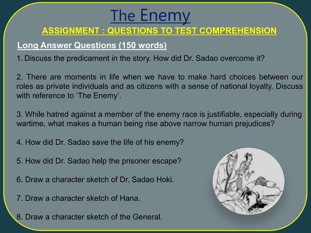 The-Enemy.pptx | Fiction | Books and Literature