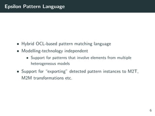 The Epsilon Pattern Language | PDF