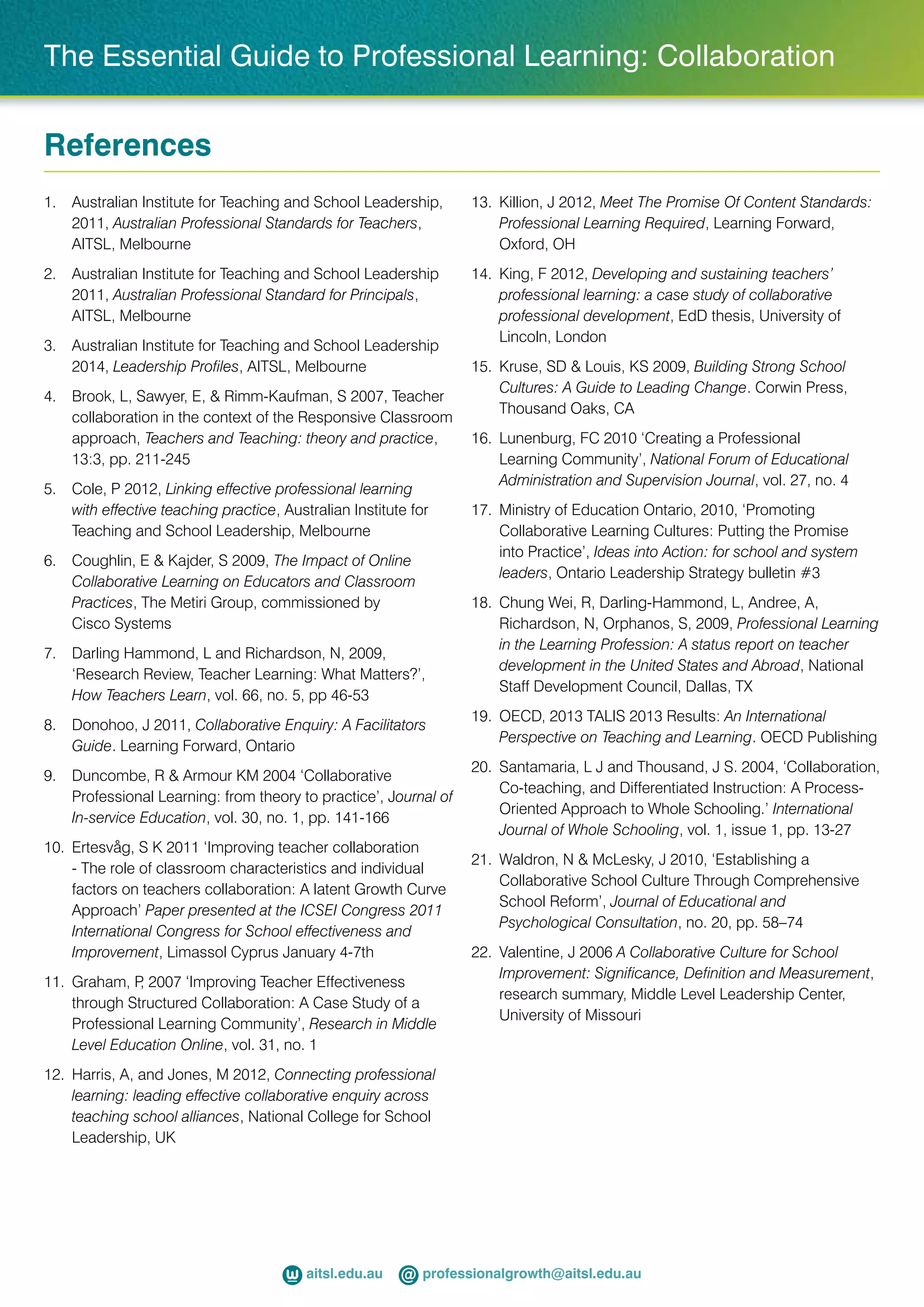 The essential-guide-to-professional-learning---collaboration-2 | PDF