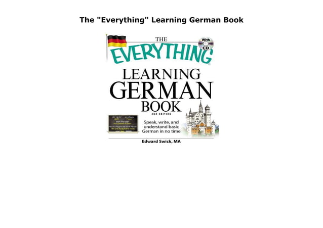 The Everything Learning German Book | PDF