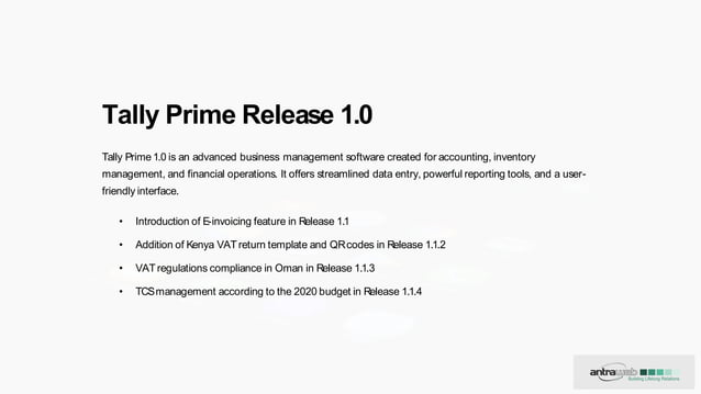 The Evolution From Tally ERP 9 To Tally Prime | PDF