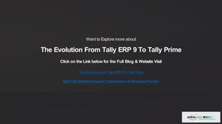 The Evolution From Tally ERP 9 To Tally Prime | PDF