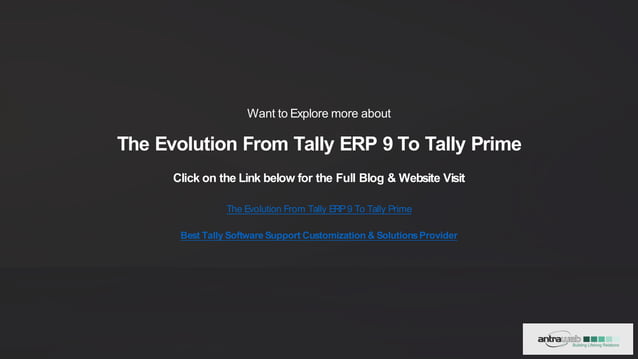 The Evolution From Tally ERP 9 To Tally Prime | PDF