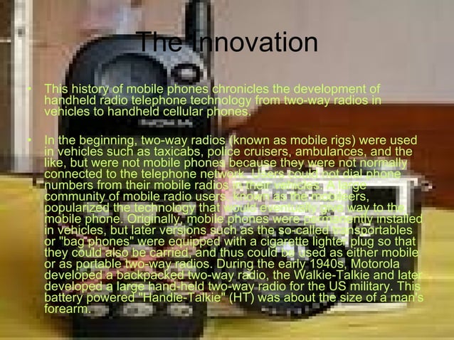 The Evolution Of Cell Phones | PPT | Smartphones | Consumer Electronics