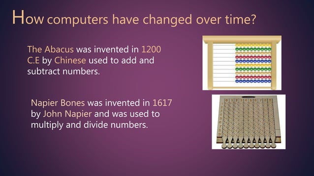 the evolution of computers-chapter review-1 | PPT