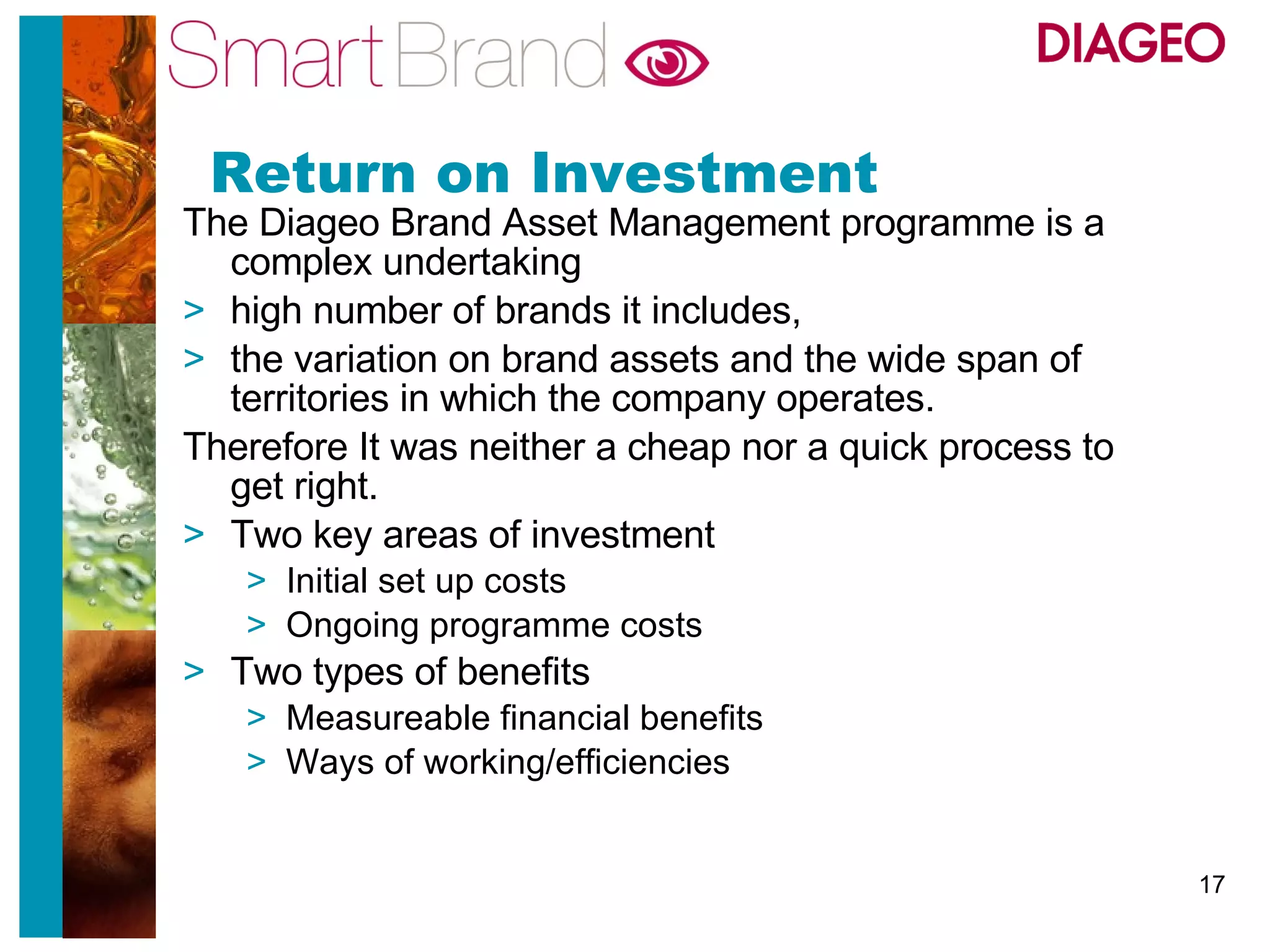 The Evolution Of Diageo Bam Henry Stewart 08 | PPT
