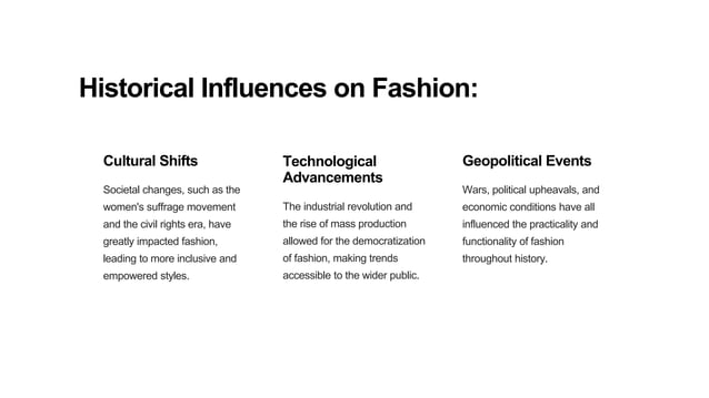 The Evolution of Fashion Trends: History to Fashion | PPTX