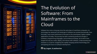 The-Evolution-of-Software-From-Mainframes-to-the-Cloud .pptx