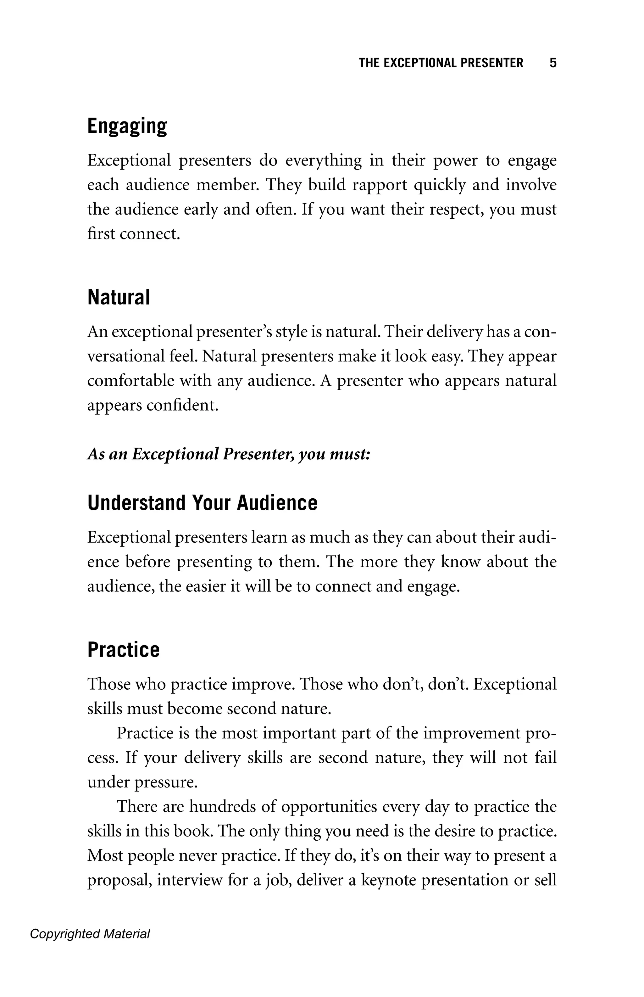 The Exceptional Presenter Look Inside | PDF