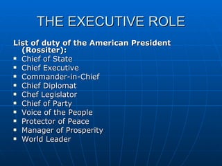 The executive branch | PPT