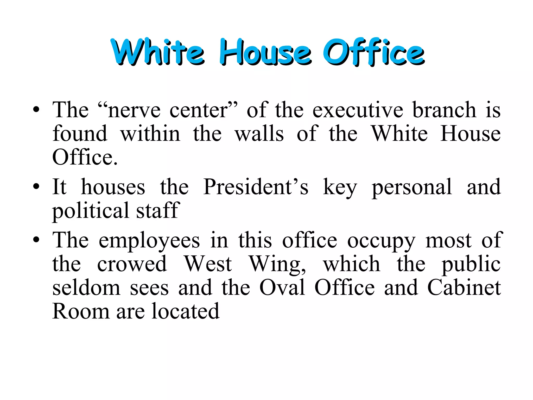 The Executive Office | PPT