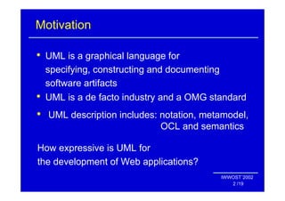 The Expressive Power of UML-based Web Engineering (UWE) | PDF