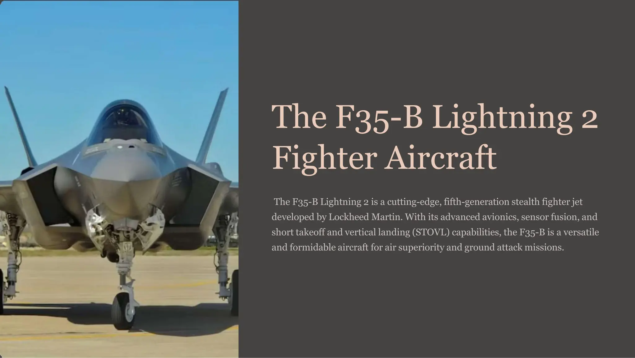 The-F35-B-Lightning-2-Fighter-Aircraft.pptx