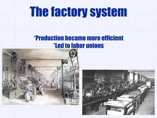 the factory system | PPT