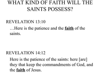 The Faith Of Jesus Christ | PPT