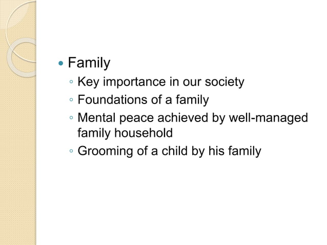 The family and intimate relationships presentation | PPTX