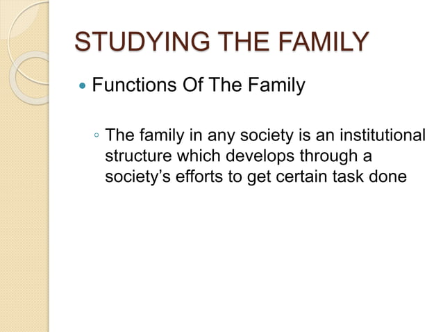 The family and intimate relationships presentation | PPTX