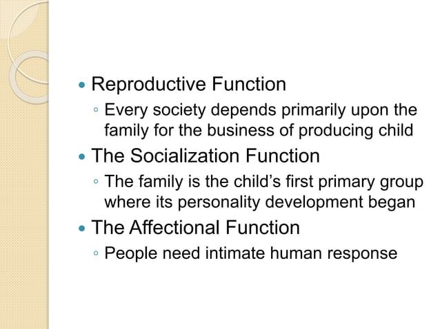 The family and intimate relationships presentation | PPTX