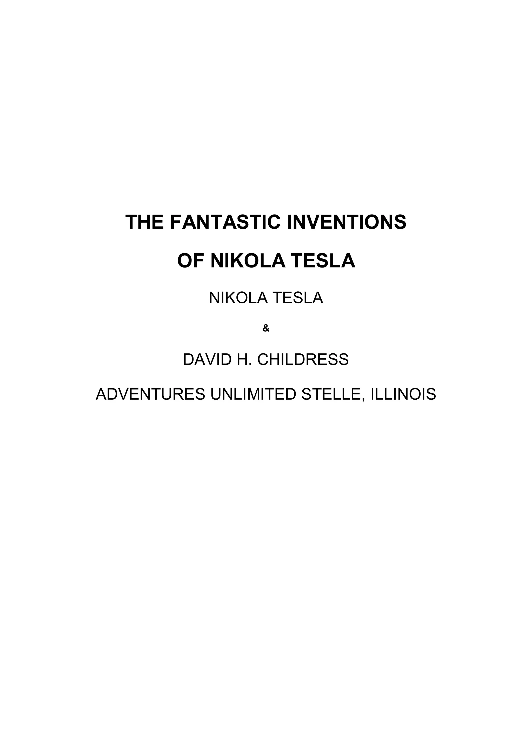The fantastic-inventions-of-nikola-tesla | PDF | Physics | Science