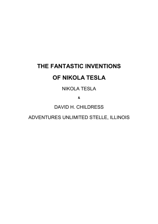 The fantastic-inventions-of-nikola-tesla | PDF | Physics | Science