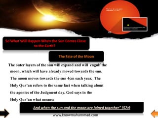 the fate in sun and the moon in holy Quran | PPTX