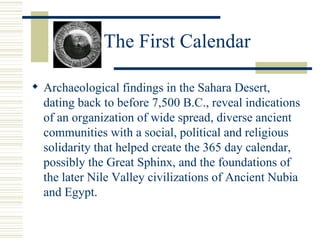 The First Calendar | PPT