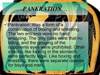 The First Olympic Games | PPT