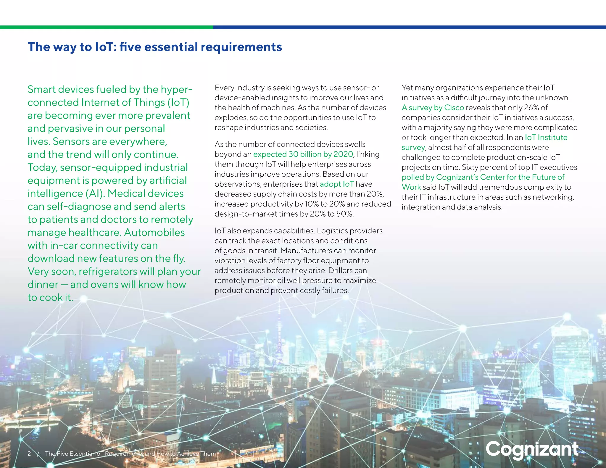 The Five Essential IoT Requirements and How to Achieve Them | PDF