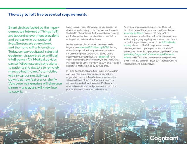 The Five Essential IoT Requirements and How to Achieve Them | PDF