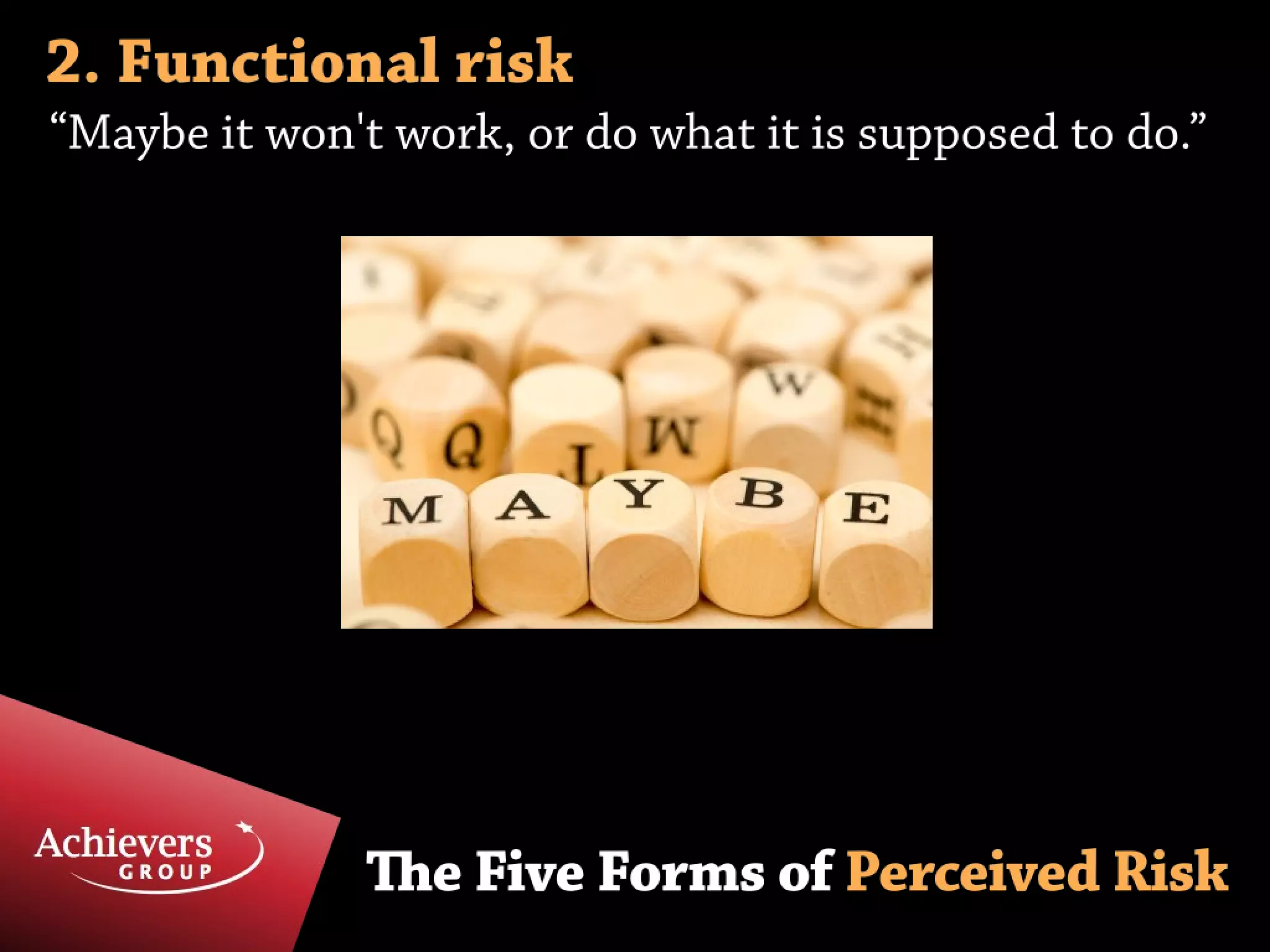 The five forms of perceived risk | PPT