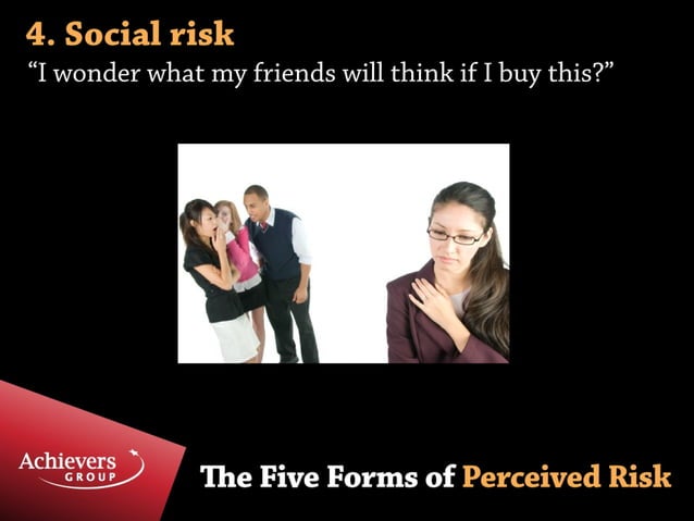 The five forms of perceived risk | PPT