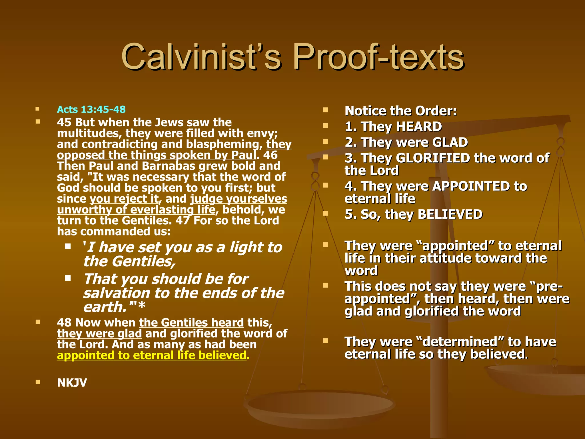 The Five Points Of Calvinism #2 | PPT