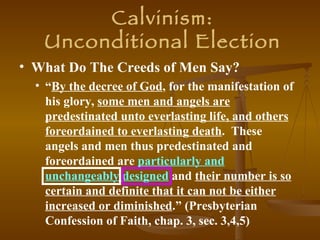 The Five Points Of Calvinism #2 | PPT