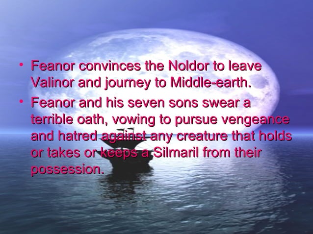 The Flight of the Noldor | PPT