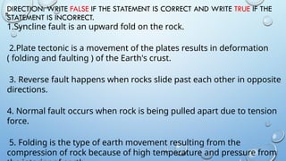 The-folding-and-faulting-of-rocks by james | PPTX