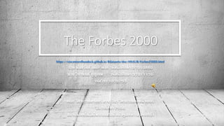The forbes-2000 | PPT