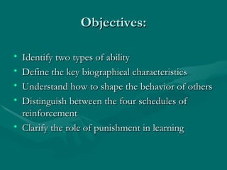 The Foundations of Individual Behavior | PPT