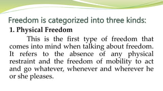 The-Freedom-of-the-Human-Person-copy.pptx | Single Life | Family and ...