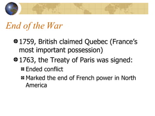 The French And Indian War | PPT