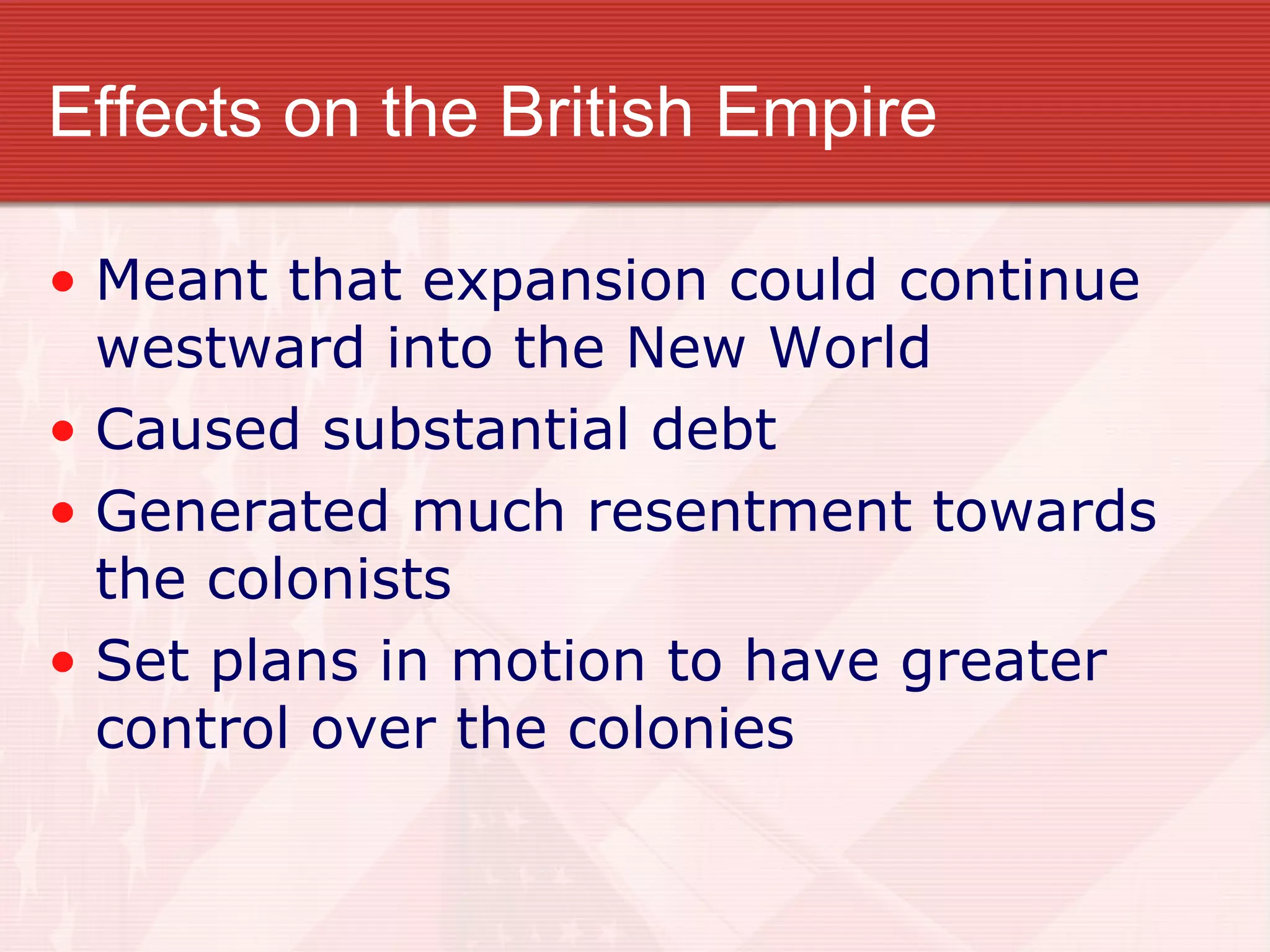 The French and Indian War | PPT