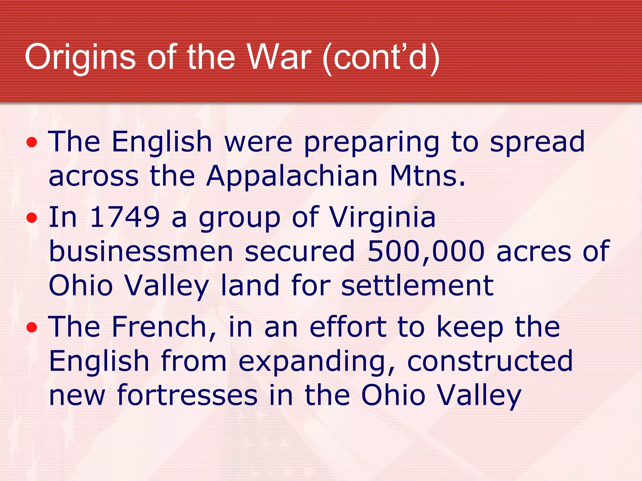 The French and Indian War | PPT