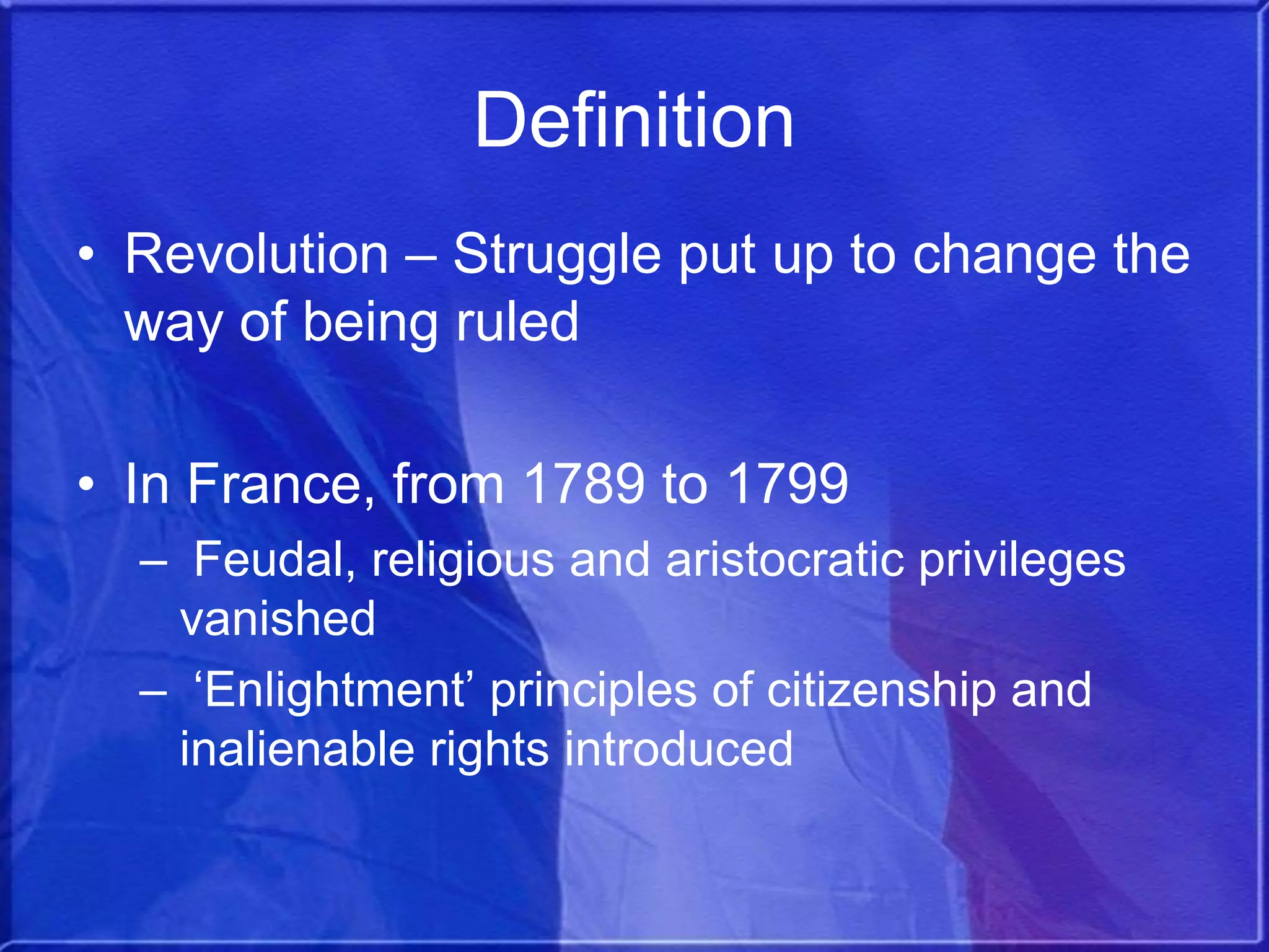 The french revolution | PPTX