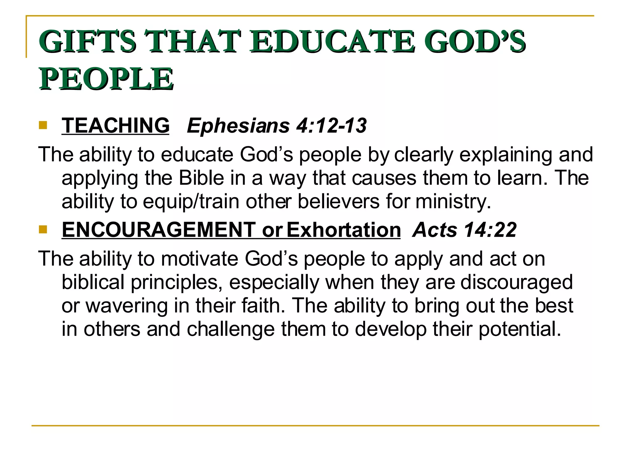 The Fruits And Gifts Of The Holy Spirit | PPT